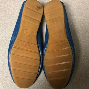 Coach | Shoes | Coach Blue Olive Leather Loafers Sz 6 | Poshmark